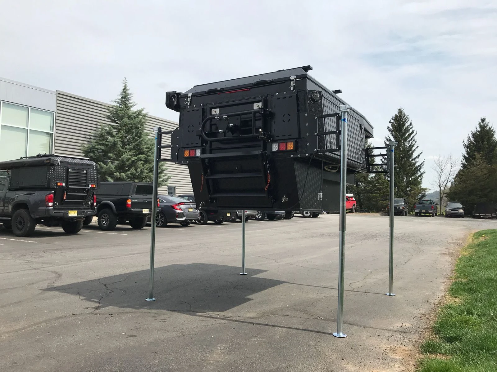 4x4 Aluminum Camping Canopy with Roof Top Tent - Durable & Waterproof