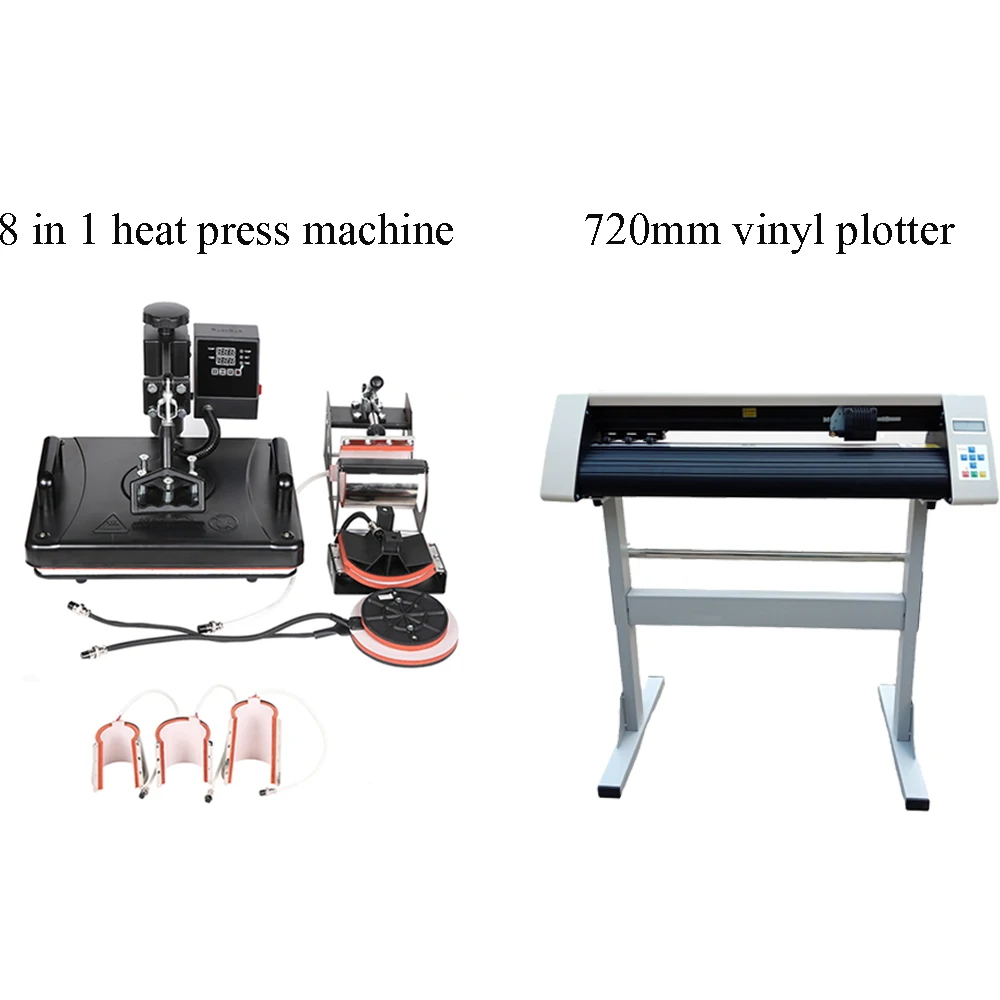 8 in 1 Combo Heat Press Machine - Versatile Custom Printing