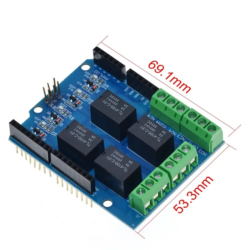 4-channel 5V relay module relay control board four-way relay expansion ...