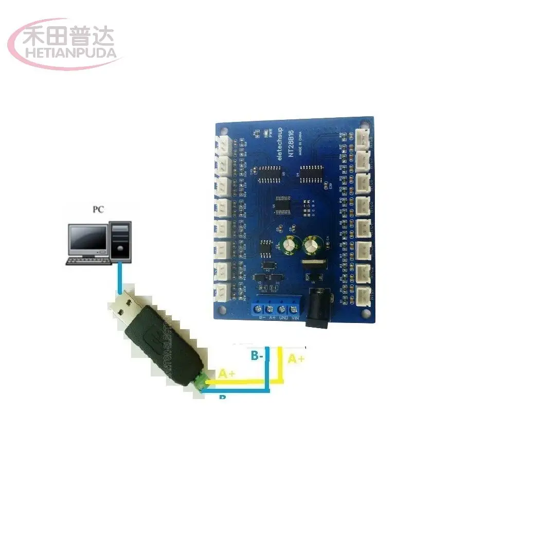 16Ch RS485 Temperature Collector Modbus RTU Paperless Recorder 10K/20K ...