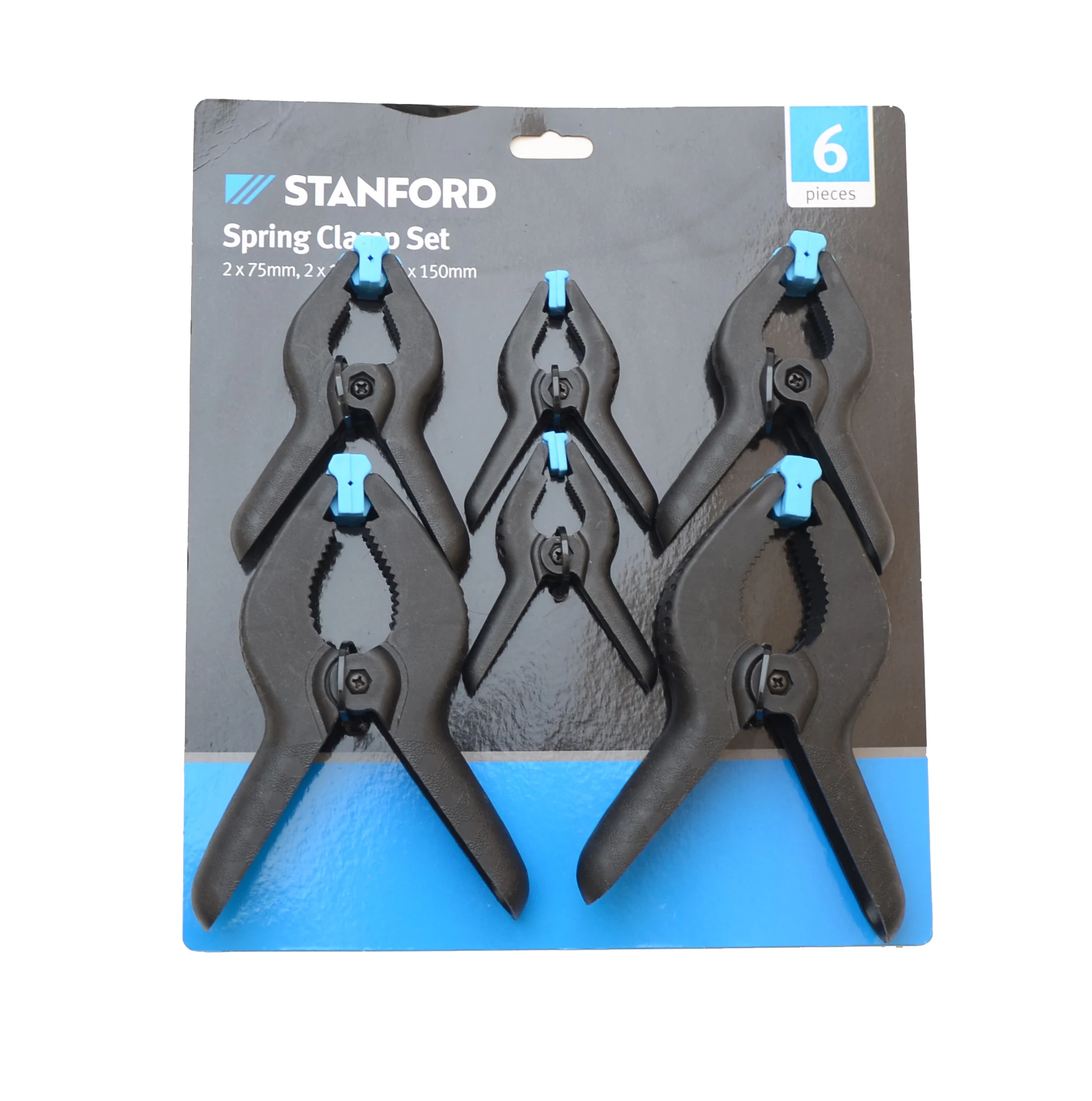 Hot Sale Hand Tools 6pcs Spring Clamp Set Plastic Clap For Woodworking ...