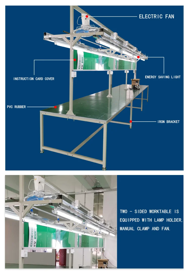 Industrial Assembly Line Aluminium Profile Workbench Table - Buy ...