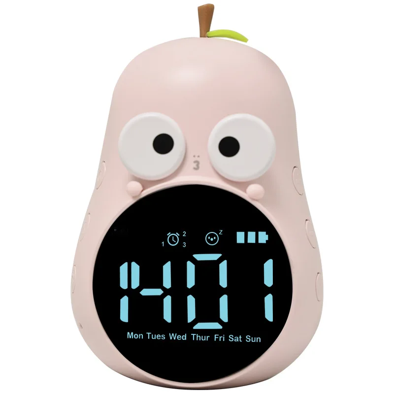 Cute Cartoon Children's Led Clock Square Shape Desktop Creative Digital ...