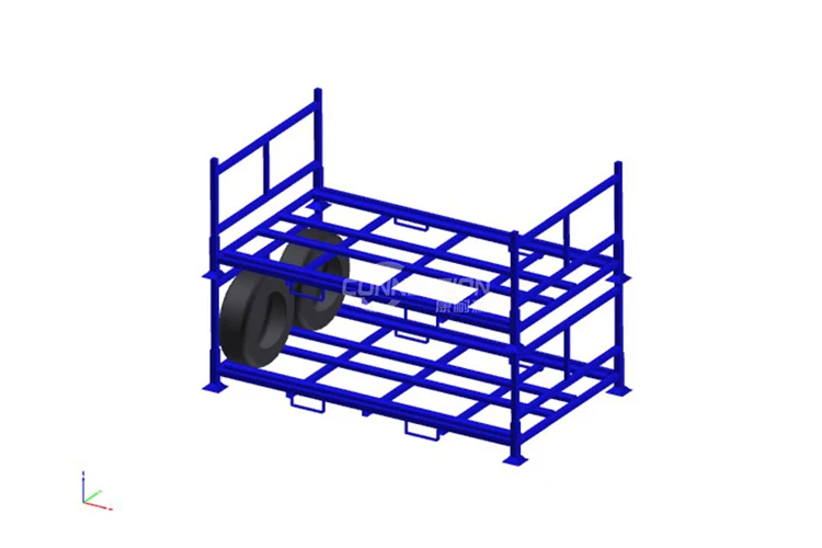 Adjustable Heavy Duty Stackable Post Pallet Rack For Fabric Roll And ...