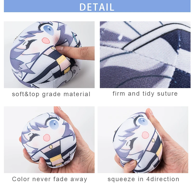 Juno Creative Squishy Squeak Bead Filling Custom Keychain