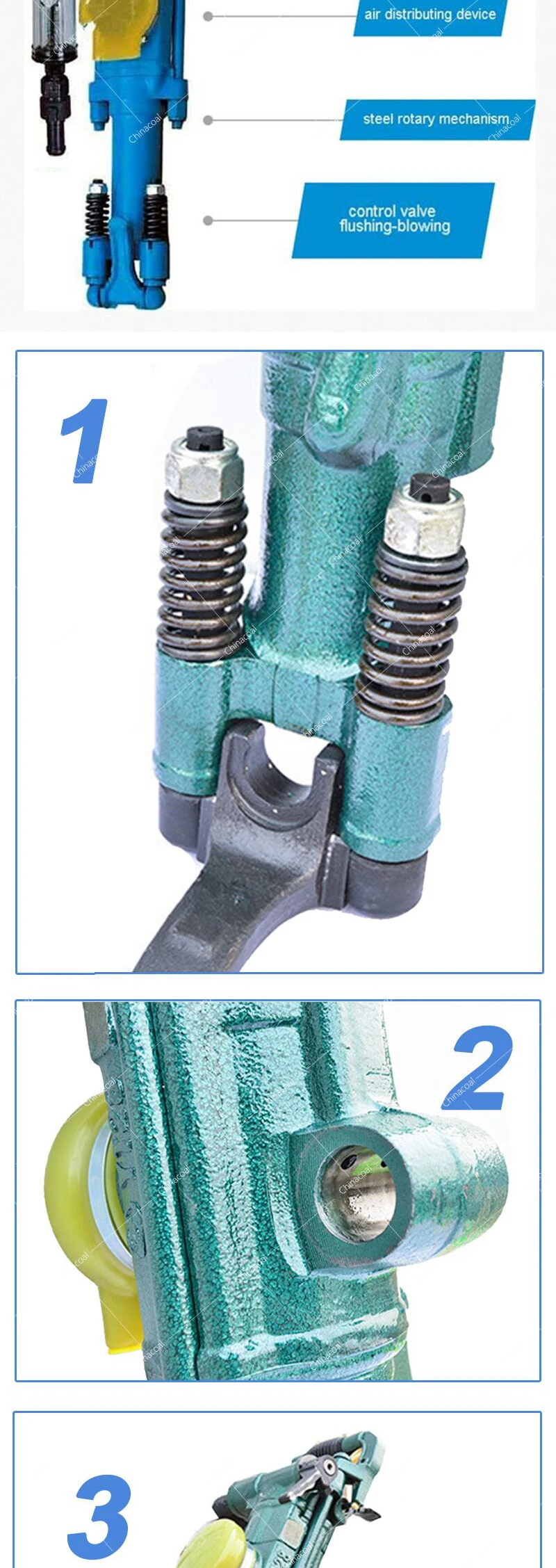 Mining Equipment Selling G10 Portable Air Pneumatic Jack Hammer Jack ...