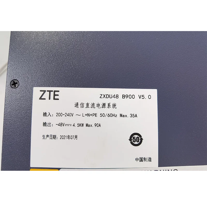 ZTE ZXDU48 B900 - 4.5kw Telecom Power System for Reliable Supply