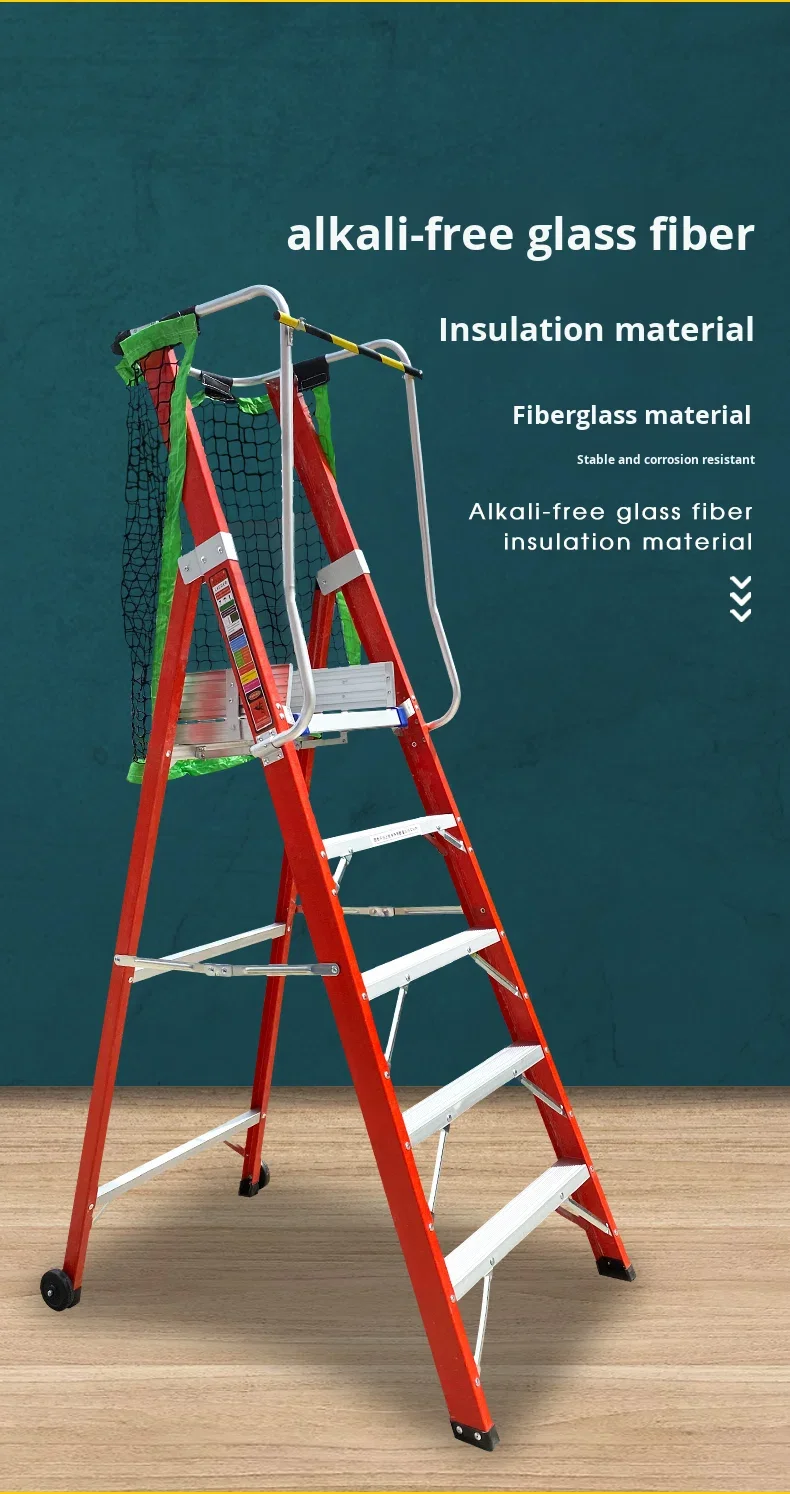 Modern Fiberglass Insulated Platform Ladder - Safe & Durable