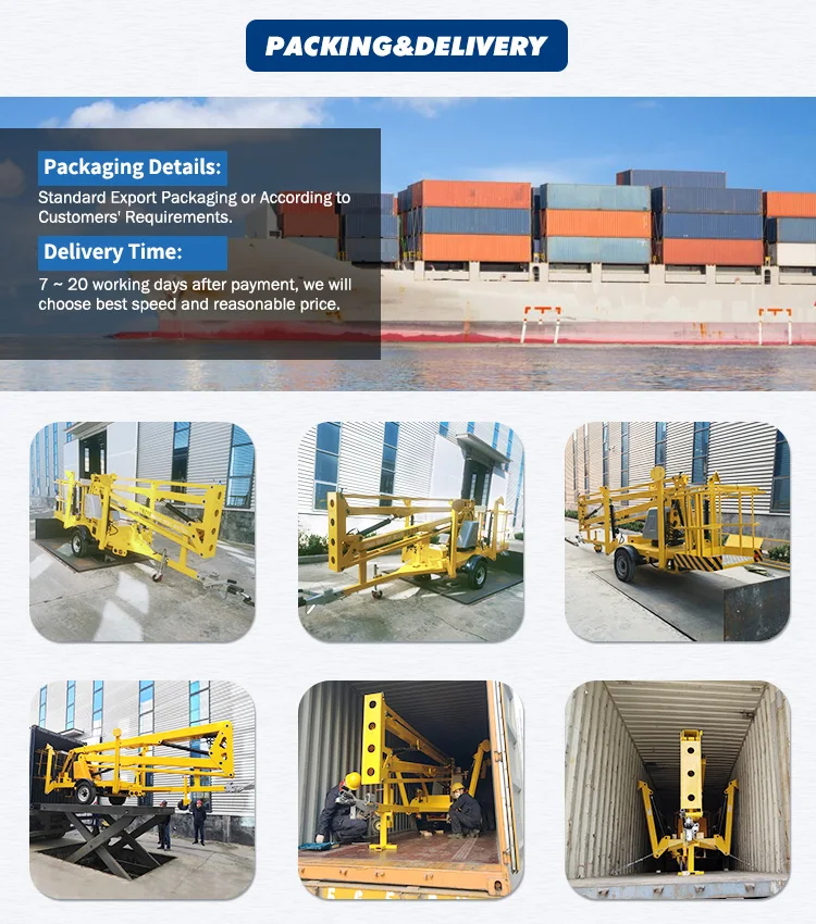 8-20m Articulated Lift Trailers with Hydraulic Platform Lift