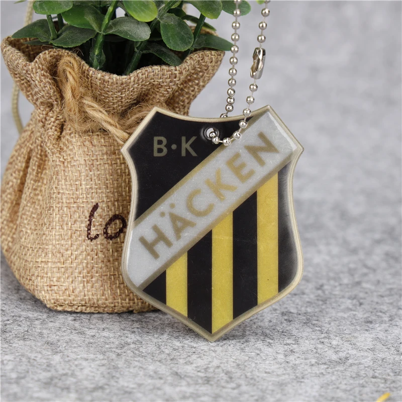 Custom Shape High Visibility Pvc Reflective Keychain Reflector Keyring ...