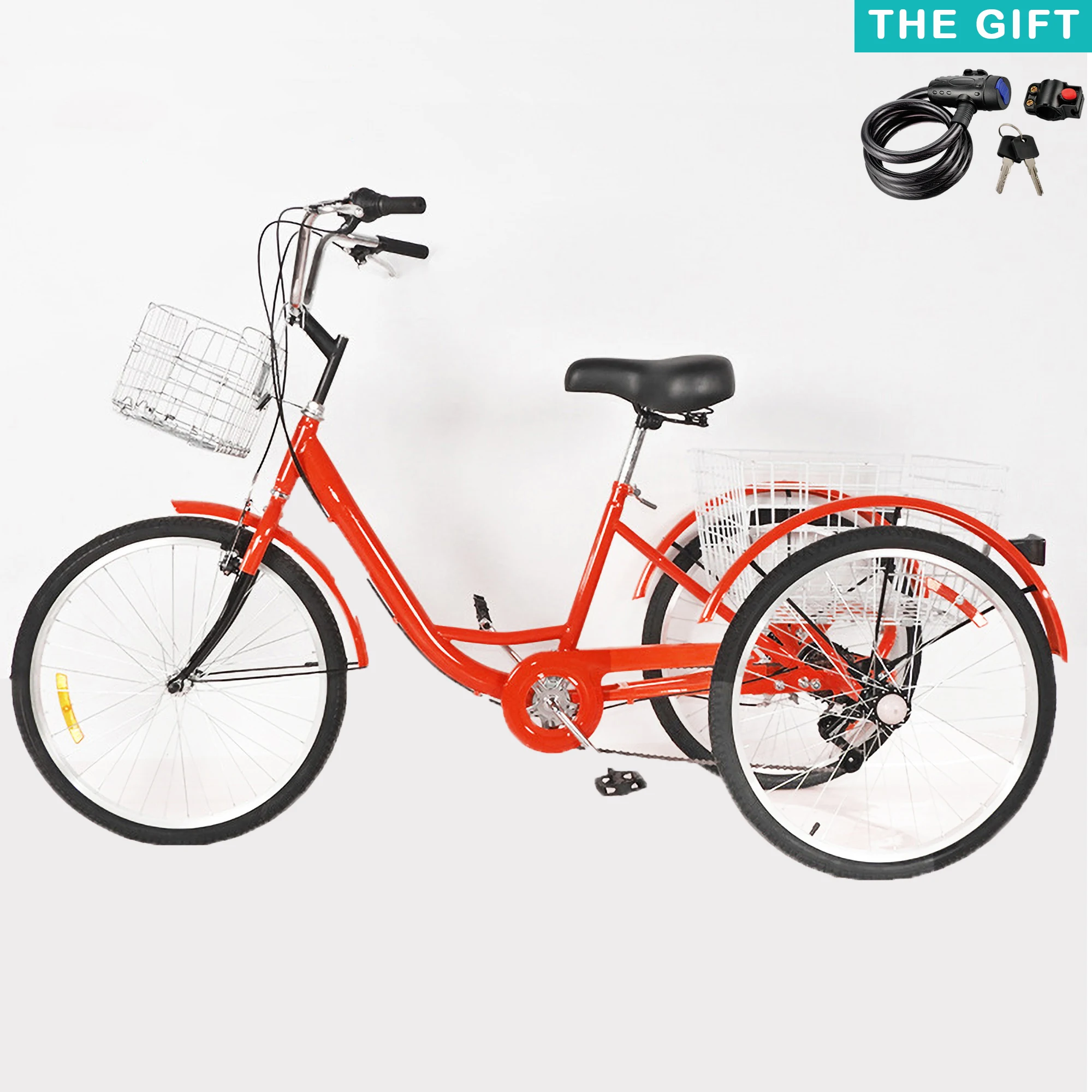 3 Wheel Bicycle Bike Tricycle Trike For Adult Tricycles Bicycles Three ...