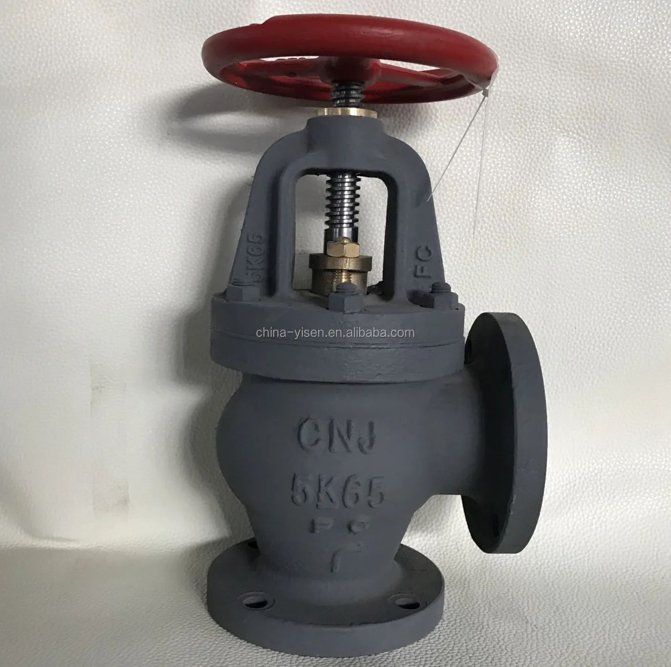 Cast Iron JIS Marine Angle Valve F7354 5K 50A 65A for Water