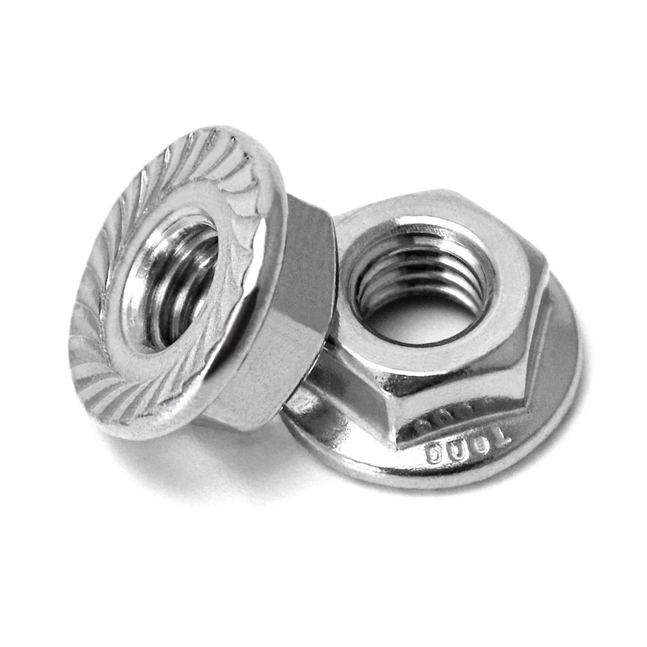 DIN 6923 Inch Measurement System Stainless Steel Plain Surface with ...