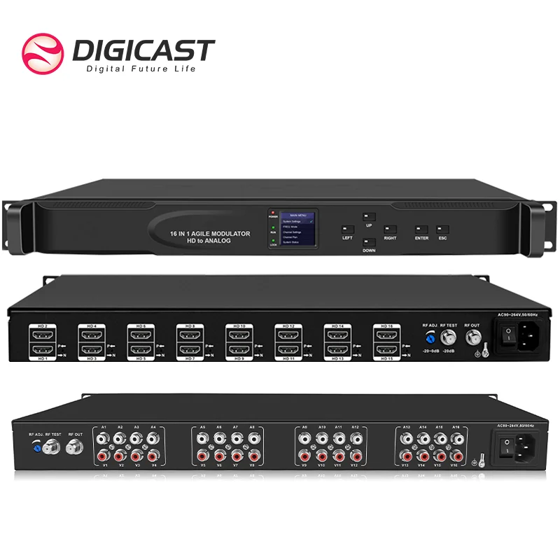 16 In1 Hd To Agile Modulator Analog Ntsc Or Pal Rf Modulator - Buy Pal ...