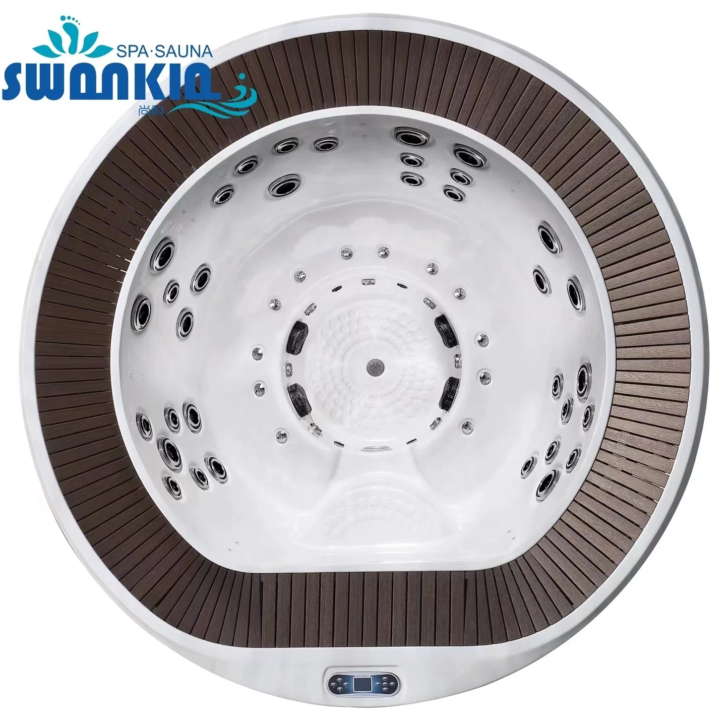 Outdoor Overflow Water Jetted Spa Hydro Massage Whirlpool Bathing ...