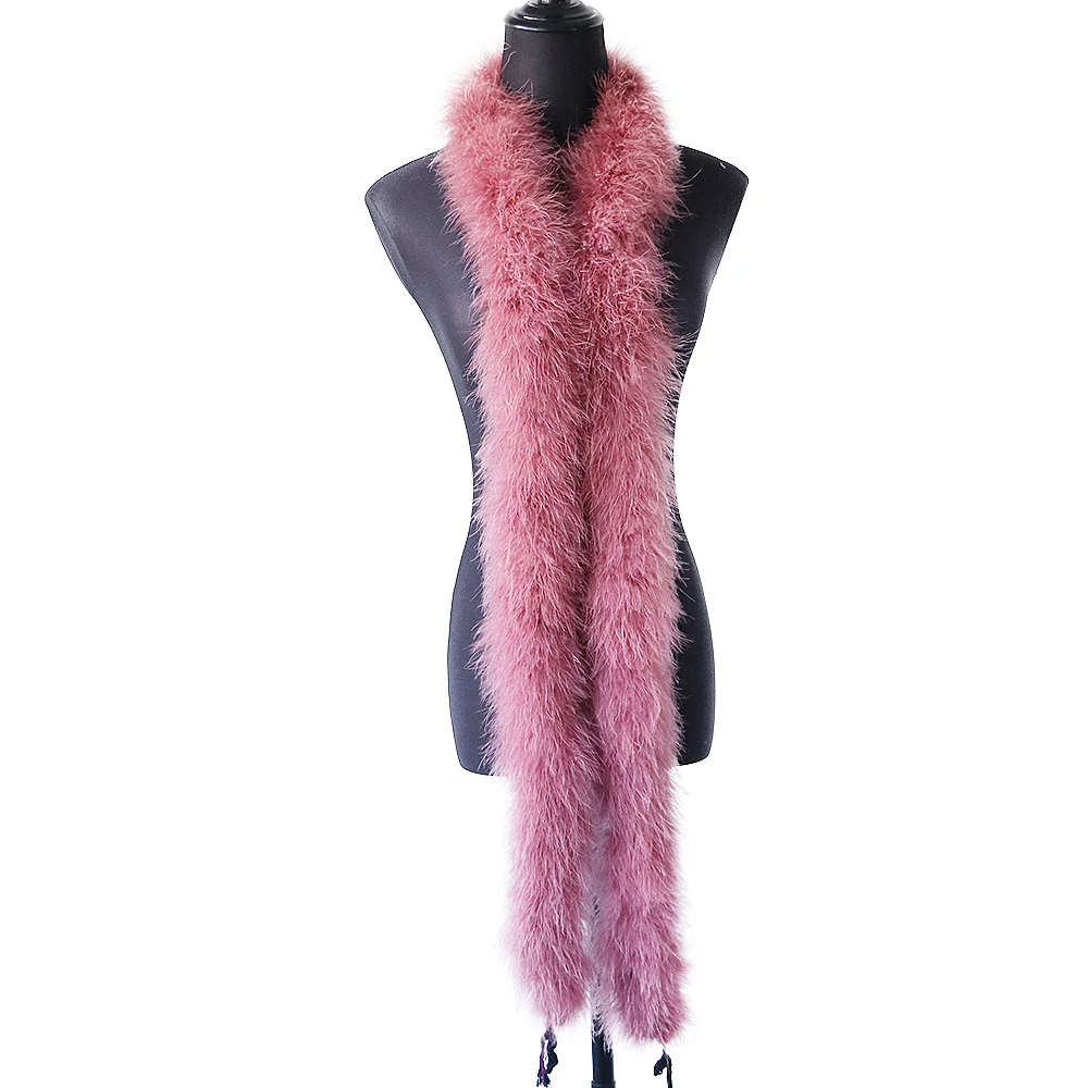 2 Meters 50 Grams Full Soft Turkey Feather Boa Plume Scarf Fringe Party ...