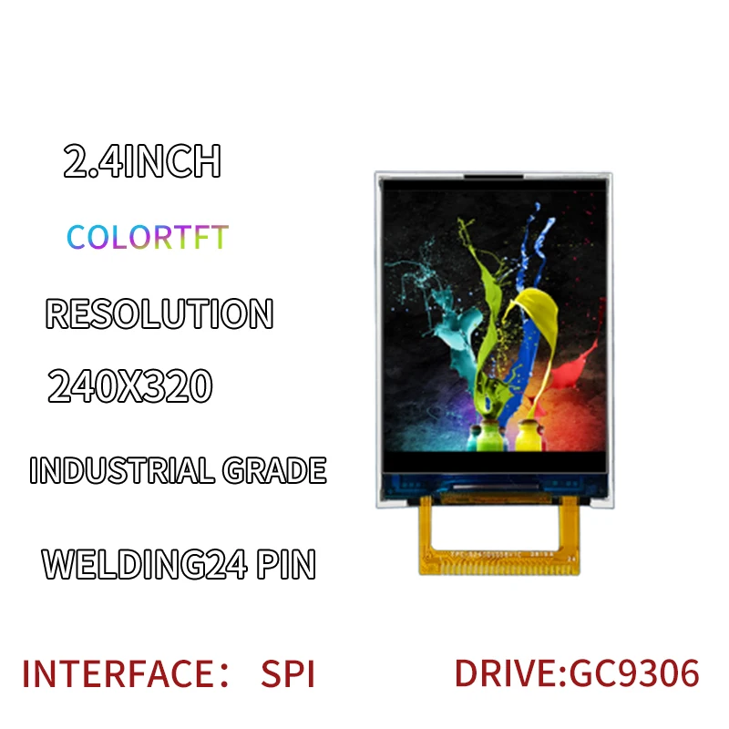 2.4 Inch Tft Industrial Display 230 * 320 Resolution Welding 24pin ...