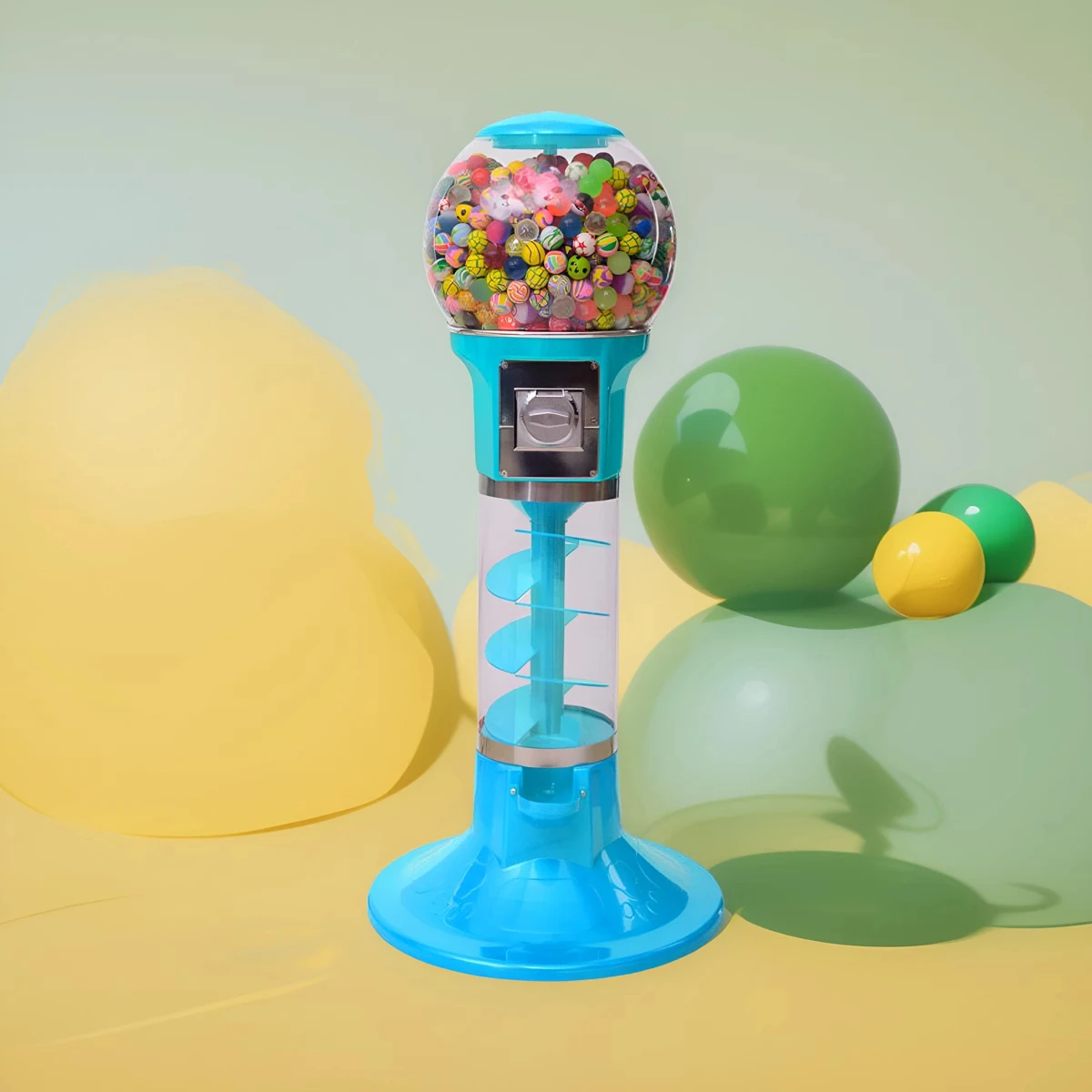 Spiral Gumball Vending Machine - Capsule Toys & Bouncy Balls