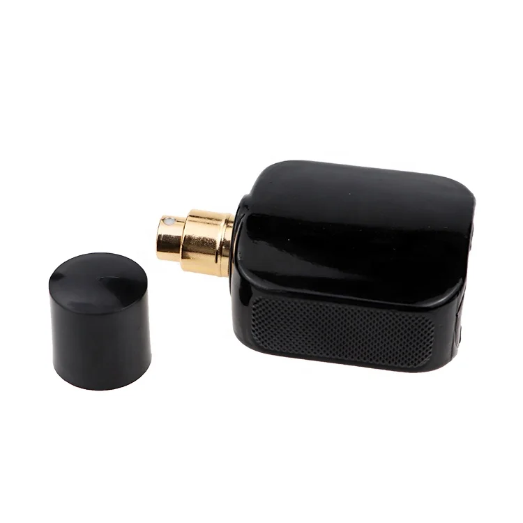 Custom Matte Black Square Glass Cologne Bottles Men 50ml Perfume Bottle ...