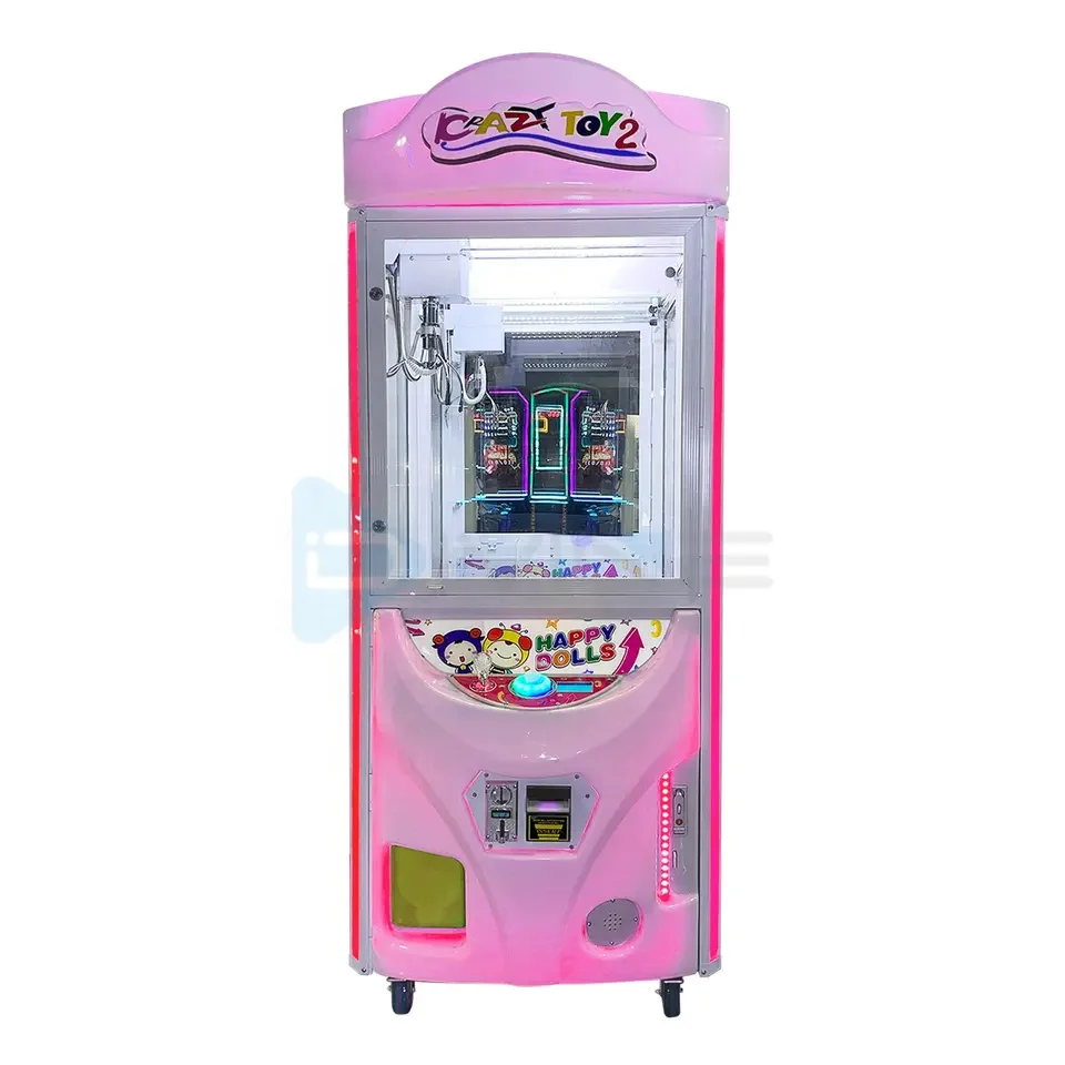 Amusement Indoor Coin Operated Claw Crane Machine Plush Crane Vending ...