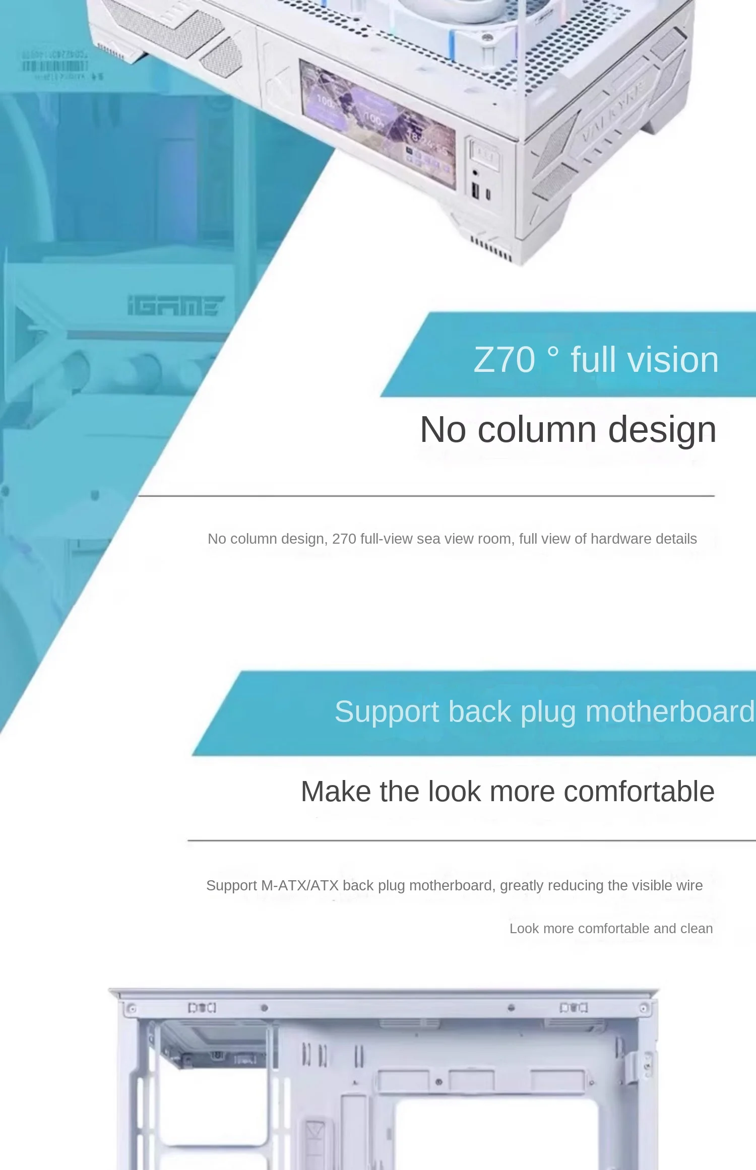 Valkyrie VK03 Gaming PC Case - Premium Aluminum & LCD Screen