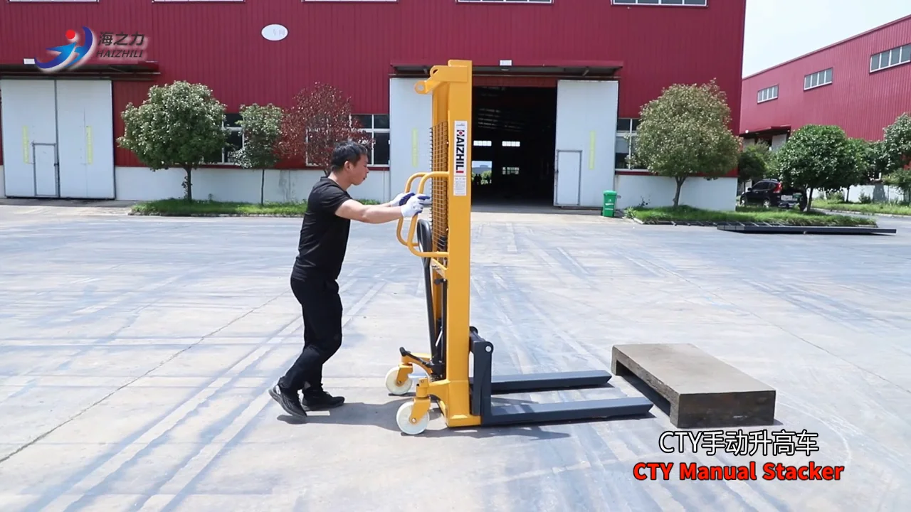 2 Ton Hydraulic Hand Operated Manual Hydraulic Forklift Stacker - Buy ...