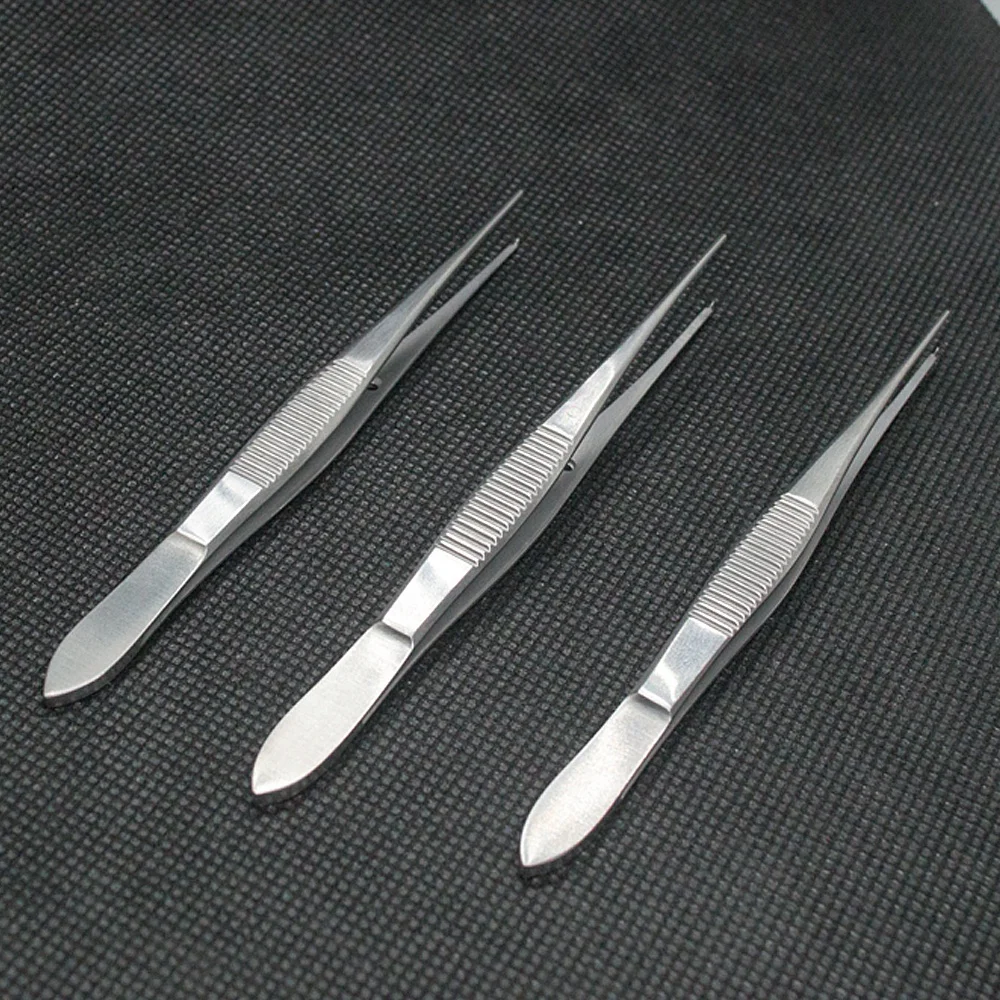 Iris Tissue Forceps Straight Fine Point 1/2 Teeth Standard Grade ...