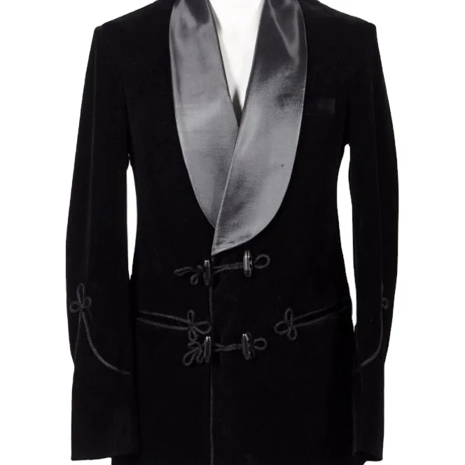 Men Smoking Jackets Robe Handmade Dressing Gowns Formal Evening ...
