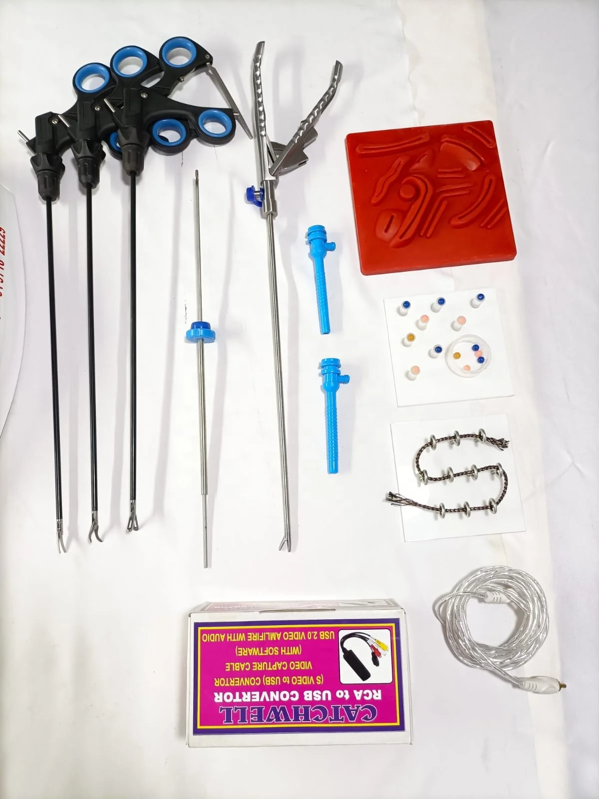 Laparoscopic Virtual Endotrainer Set With 5 Basic Instruments 5mm X ...