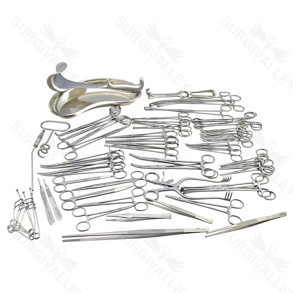 Hysterectomy Set 62pcs Abdominal Surgery Set Vaginal Hysterectomy ...