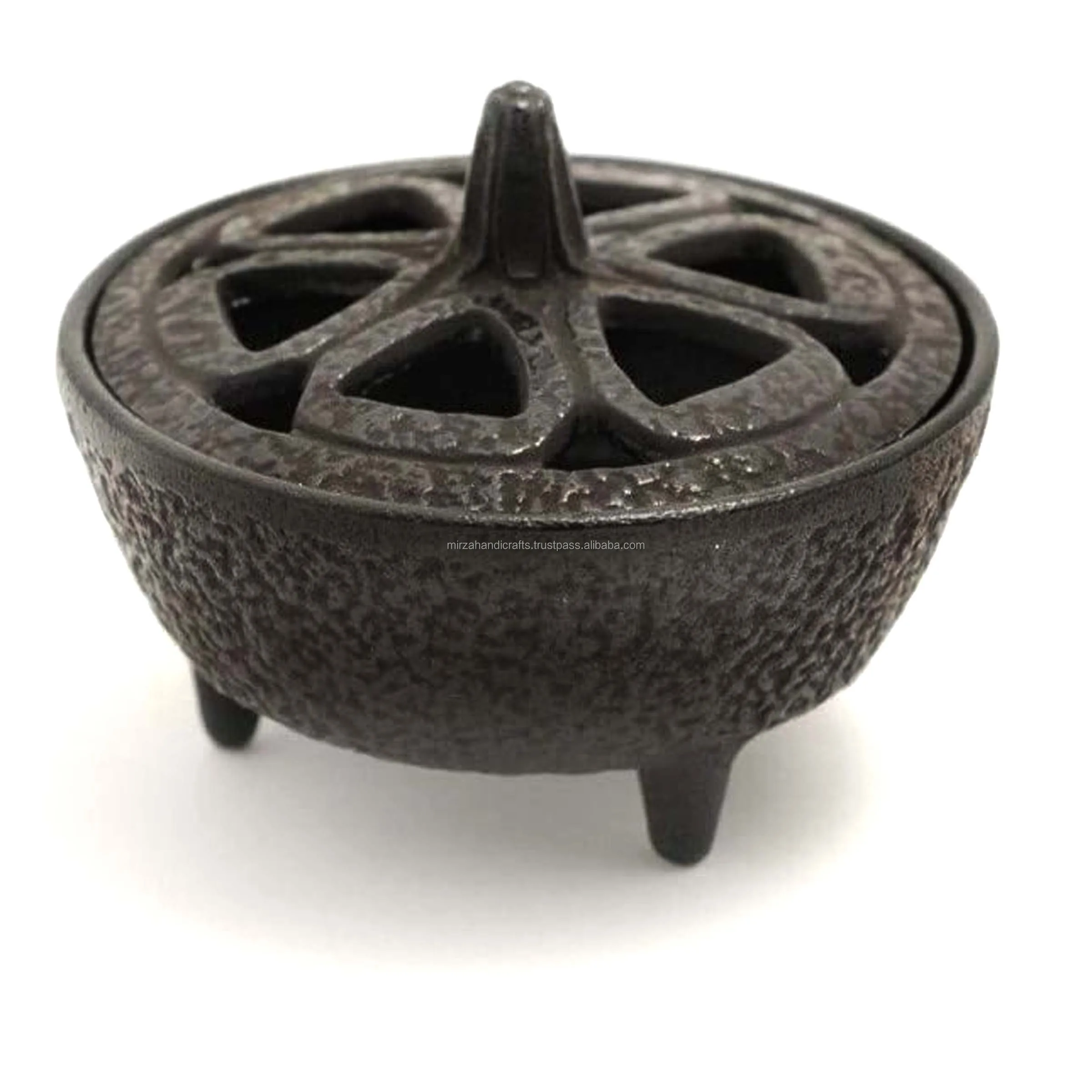 Black Cast Iron Cauldron - Perfect for Incense Burning