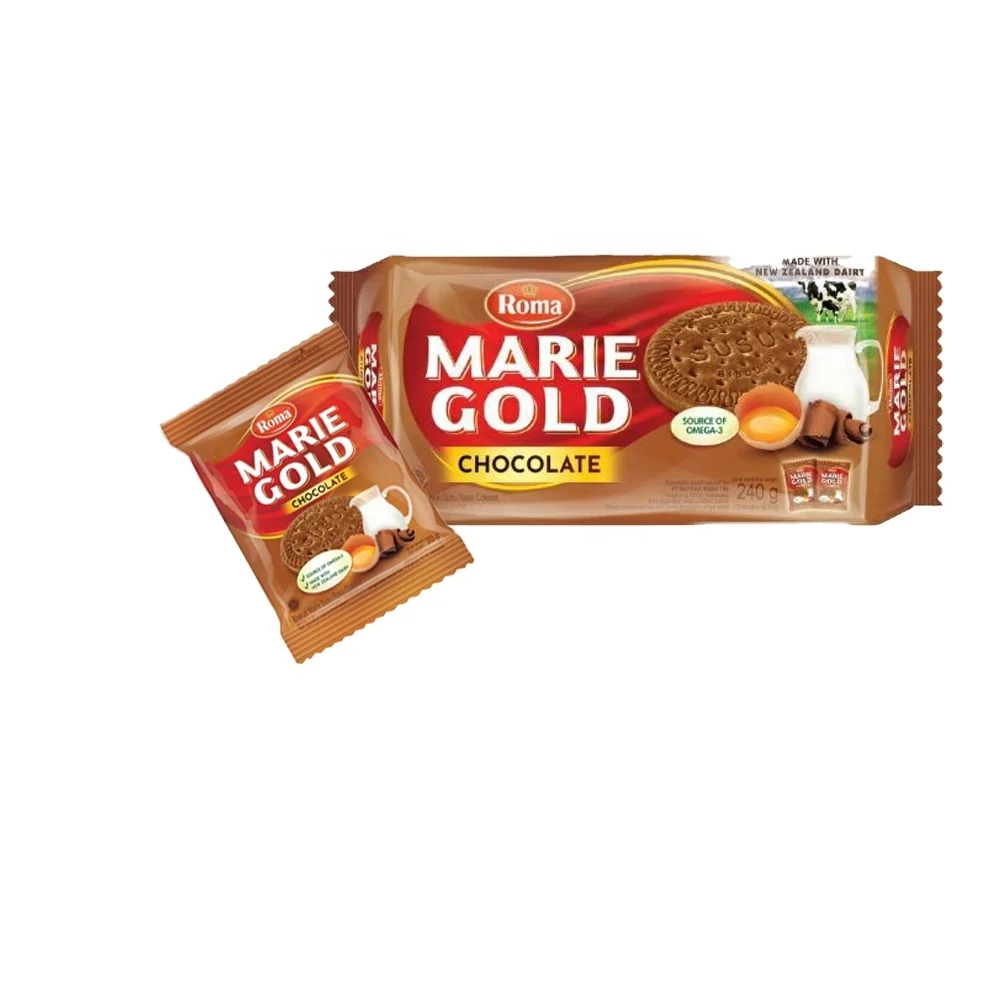 Roma Marie Gold Biscuits 20gr Chocolate Flavor Marie Biscuits Sweet ...