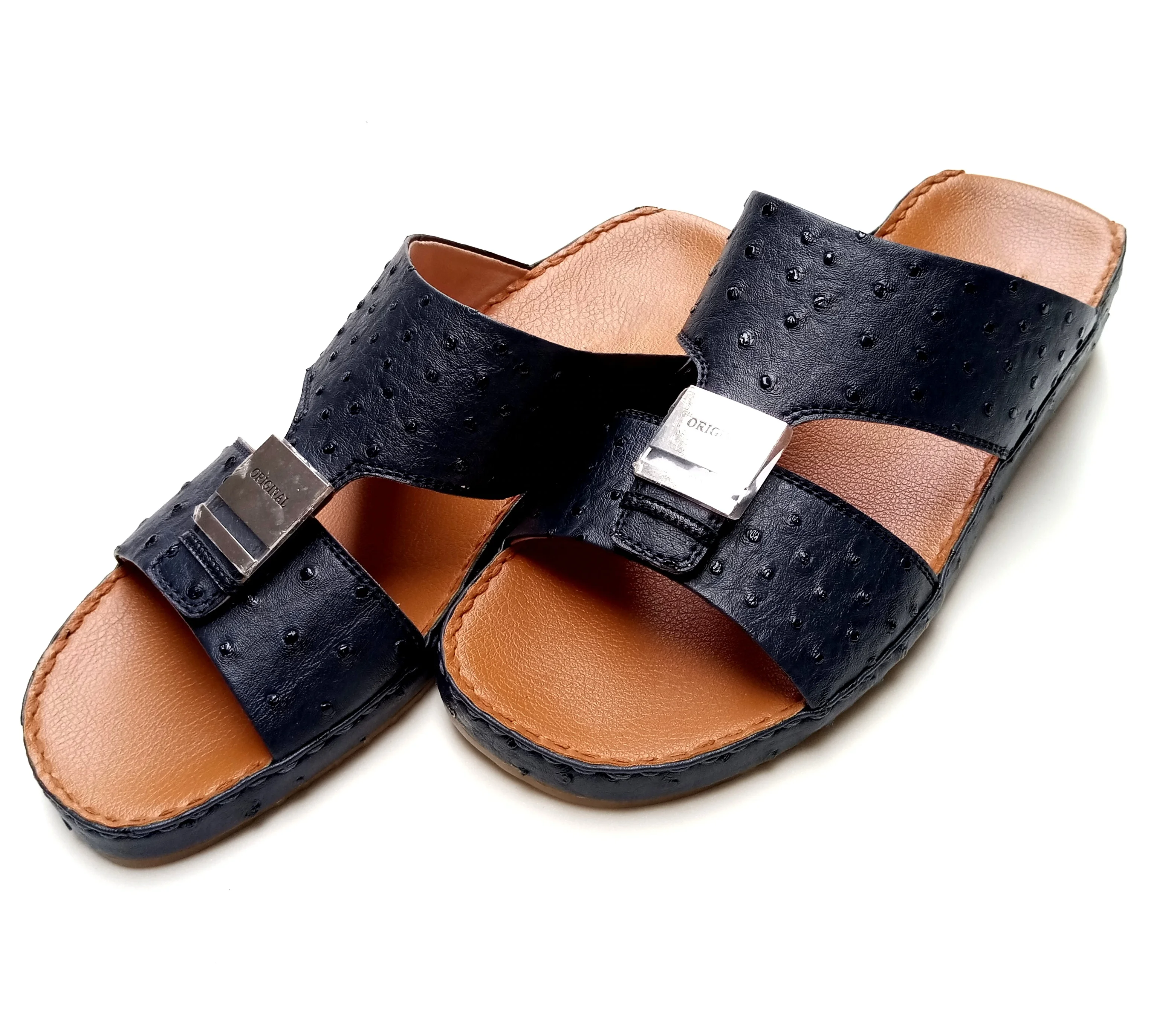 Leather Sandals for Men - Arabic Slippers by Handmade Crafts