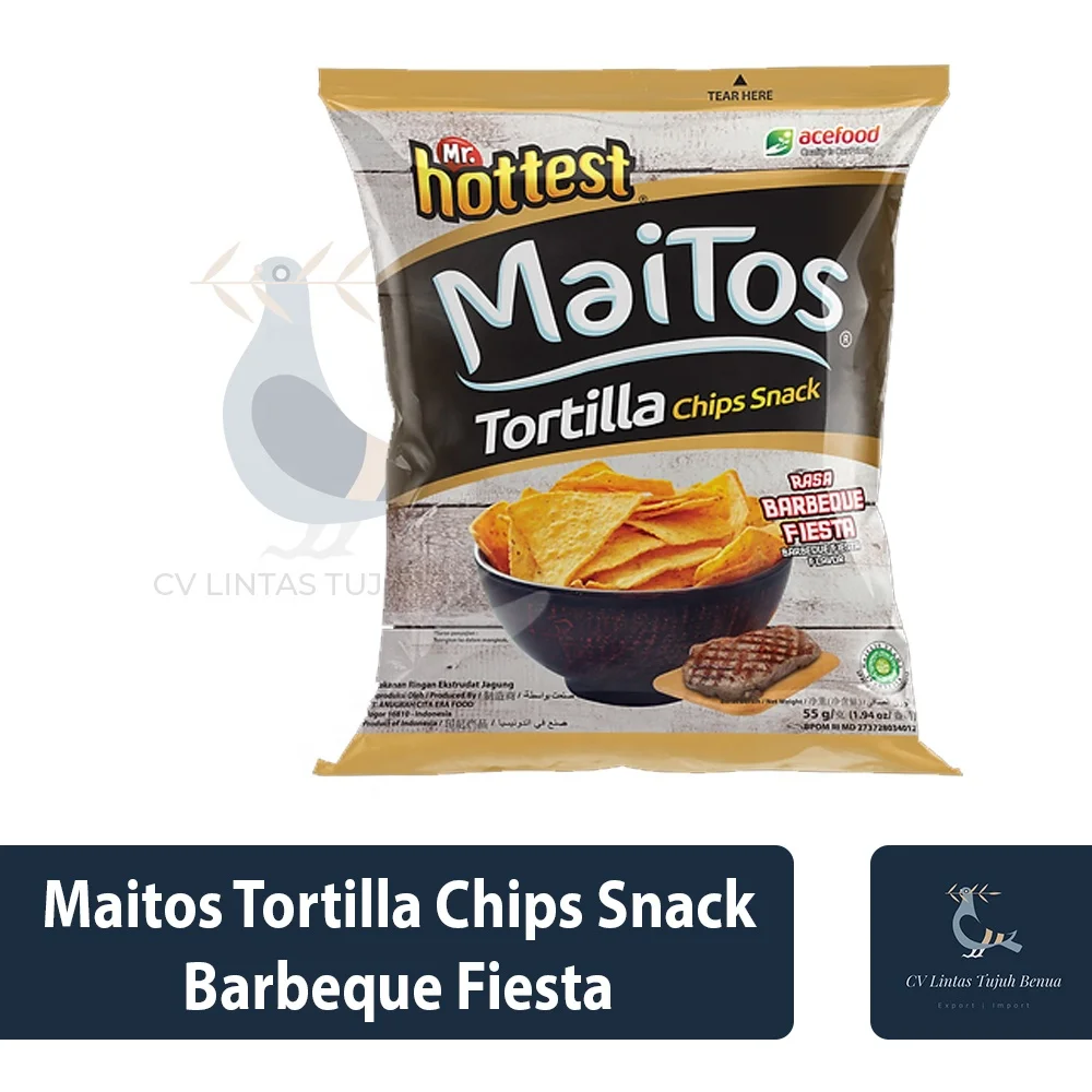 Maitos Tortilla Chips Snack 55gr Barbeque Bbq Fiesta Flavor Crispy Corn ...
