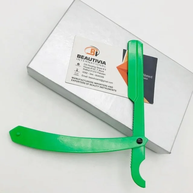 White Stainless Steel Turkish Cut Throat Straight Razor