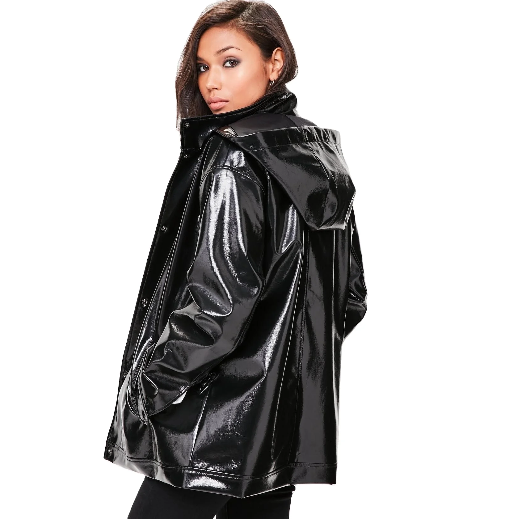 New Arrival Custom Women Rain Jacket Hoodie Waterproof Jacket Windproof ...