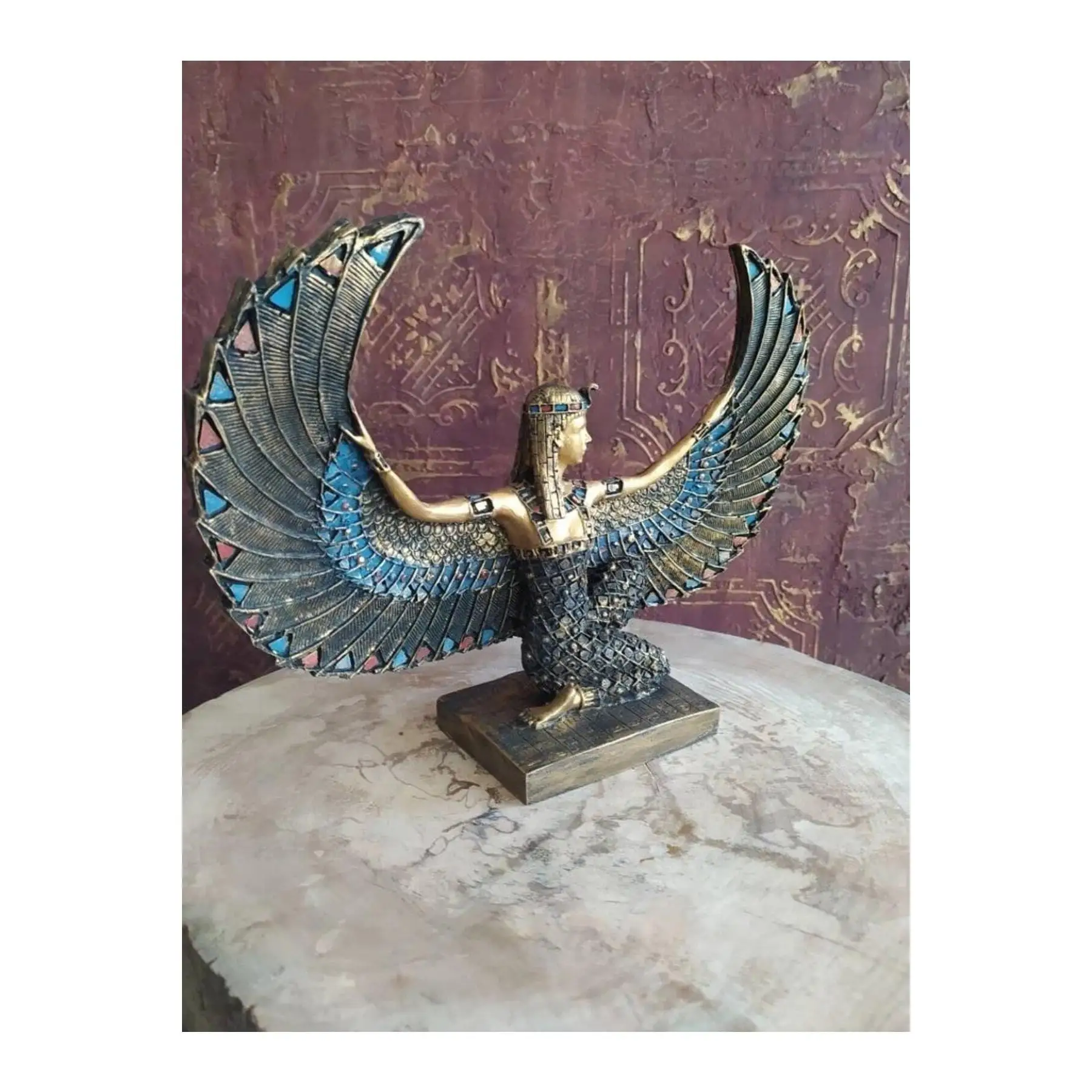 Egyptian Isis Goddess Statue Sculpture,Ancient Egypt Decor Home ...