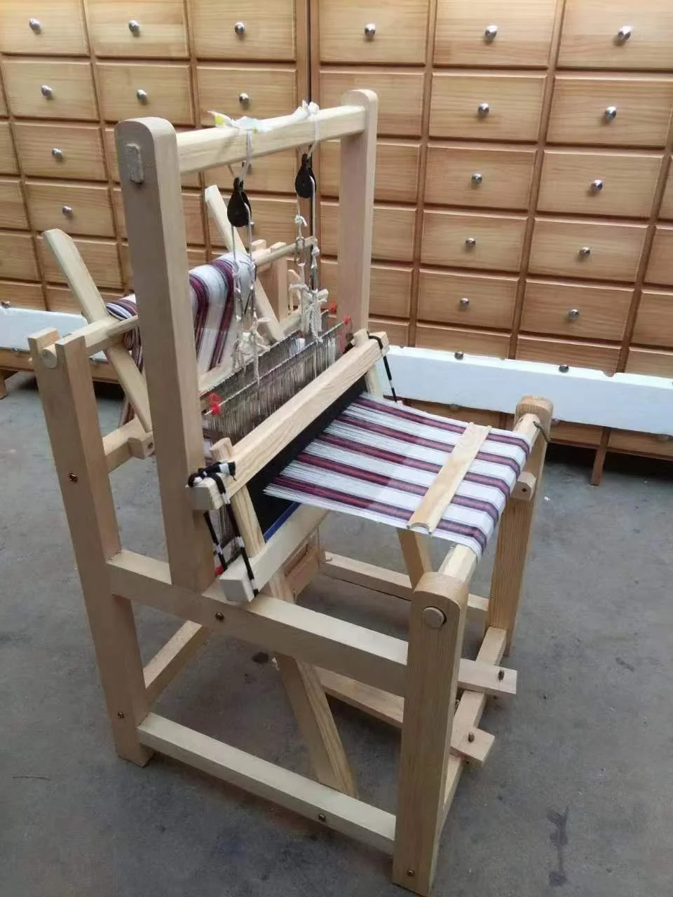 Natural Wooden Rigid Heddle Accessories Hand Loom Weaving Textile Loom ...