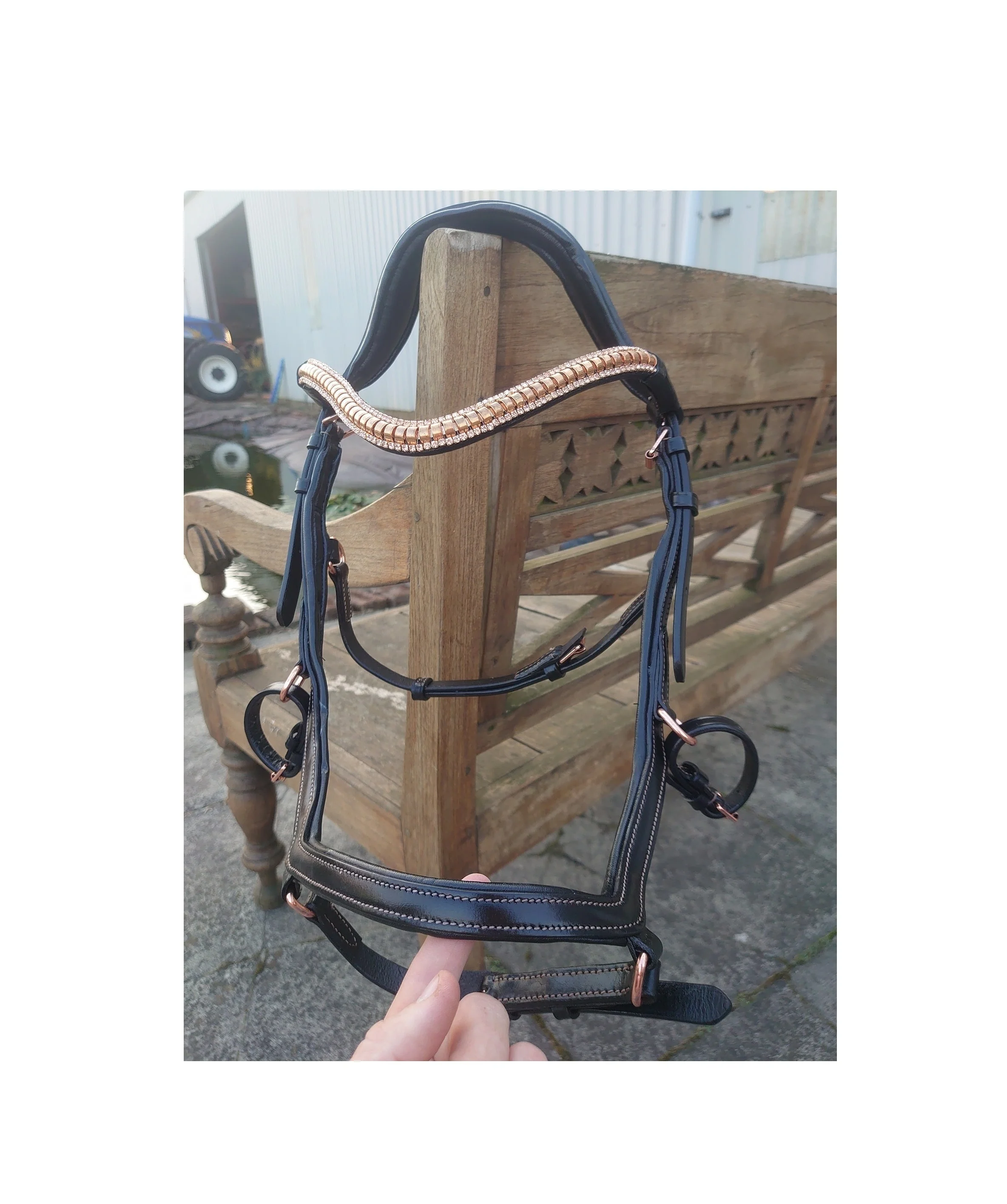 Rolled Leather Bridle English Bridles Horse Riding English Bridle ...