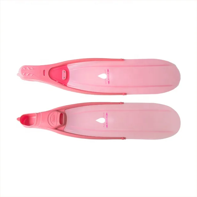 High Quality Transparent Pink Removable Blade Fins for Diving