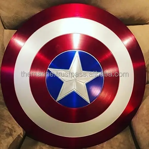 Medieval Captain America Shield - 24 Inch Steel Round Shield
