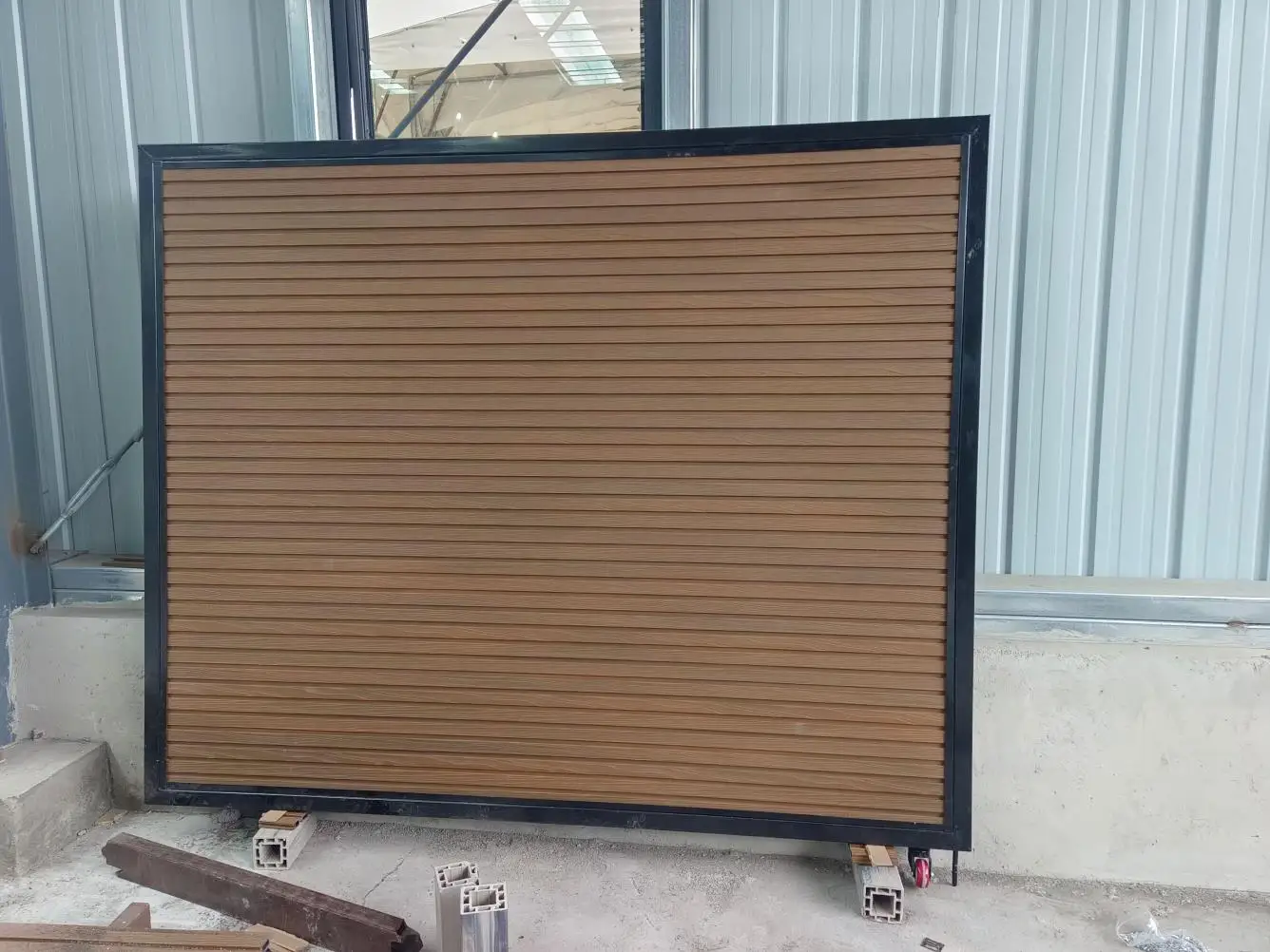Outdoor Partition Wpc Wall Board Cladding Fluted Pvc Wpc Wall Cladding ...