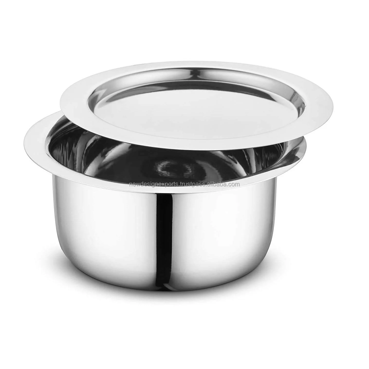 Classic Stainless Steel Tope/Patila/Bhagona Pot Set with Stainless ...
