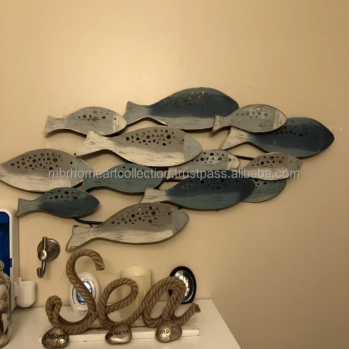 Latest Design Metal Fish Art Living Room Home Decor Luxury Sculpture ...