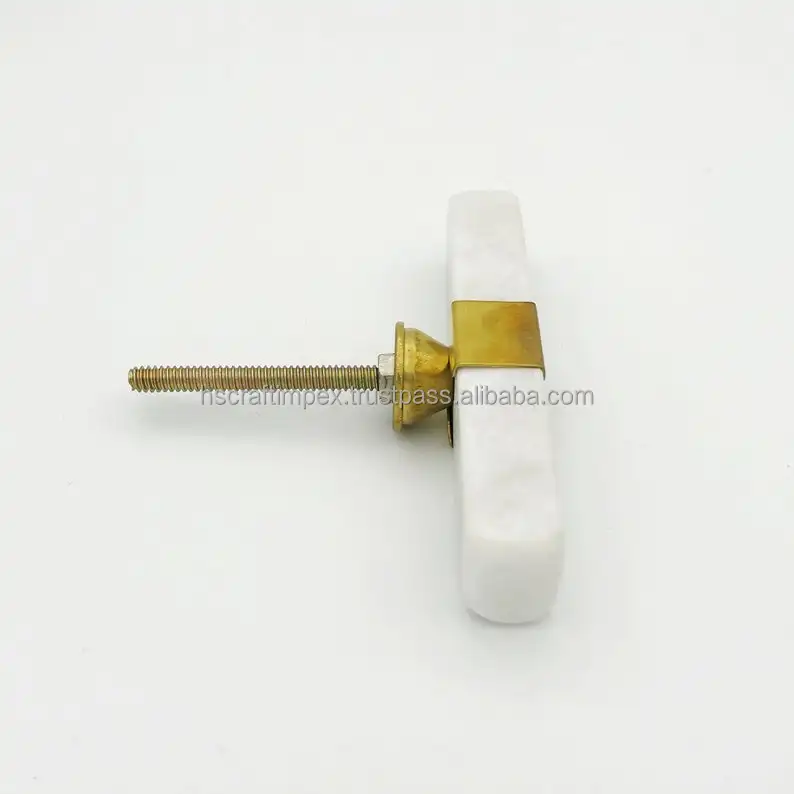 Natural Stone Marble Knobs Drawer / Dresser Pull Knobs Handle Marble Stone Door Pull Knob Handle ...