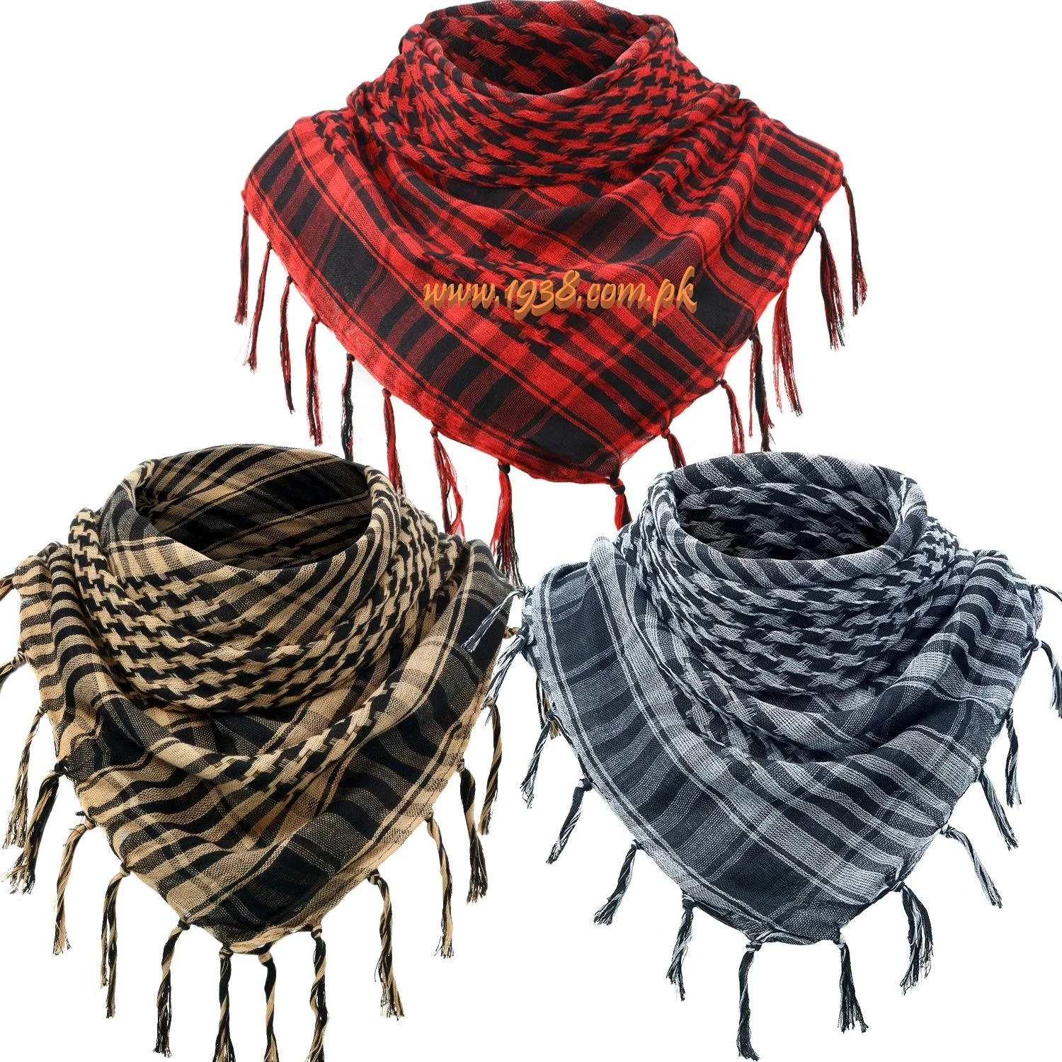 Shemagh Keffiyeh Head Neck Scarf Cotton Scarf for Women Outdoor Camping ...