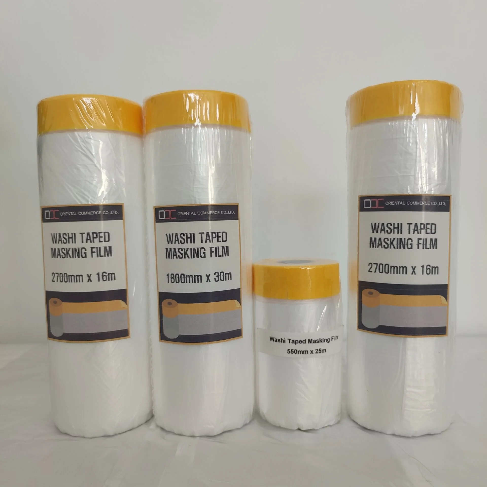 Plastic Film + Tape Diy Multipurpose Protection Sheet With Masking Tape ...