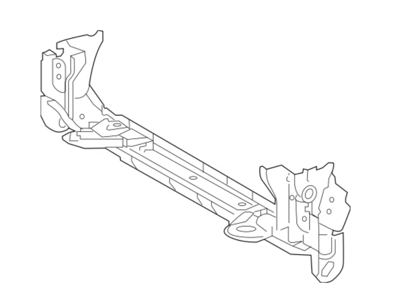 Auto Car Spare Body Parts Front Bumper Reinforcement For Toyota Corolla ...