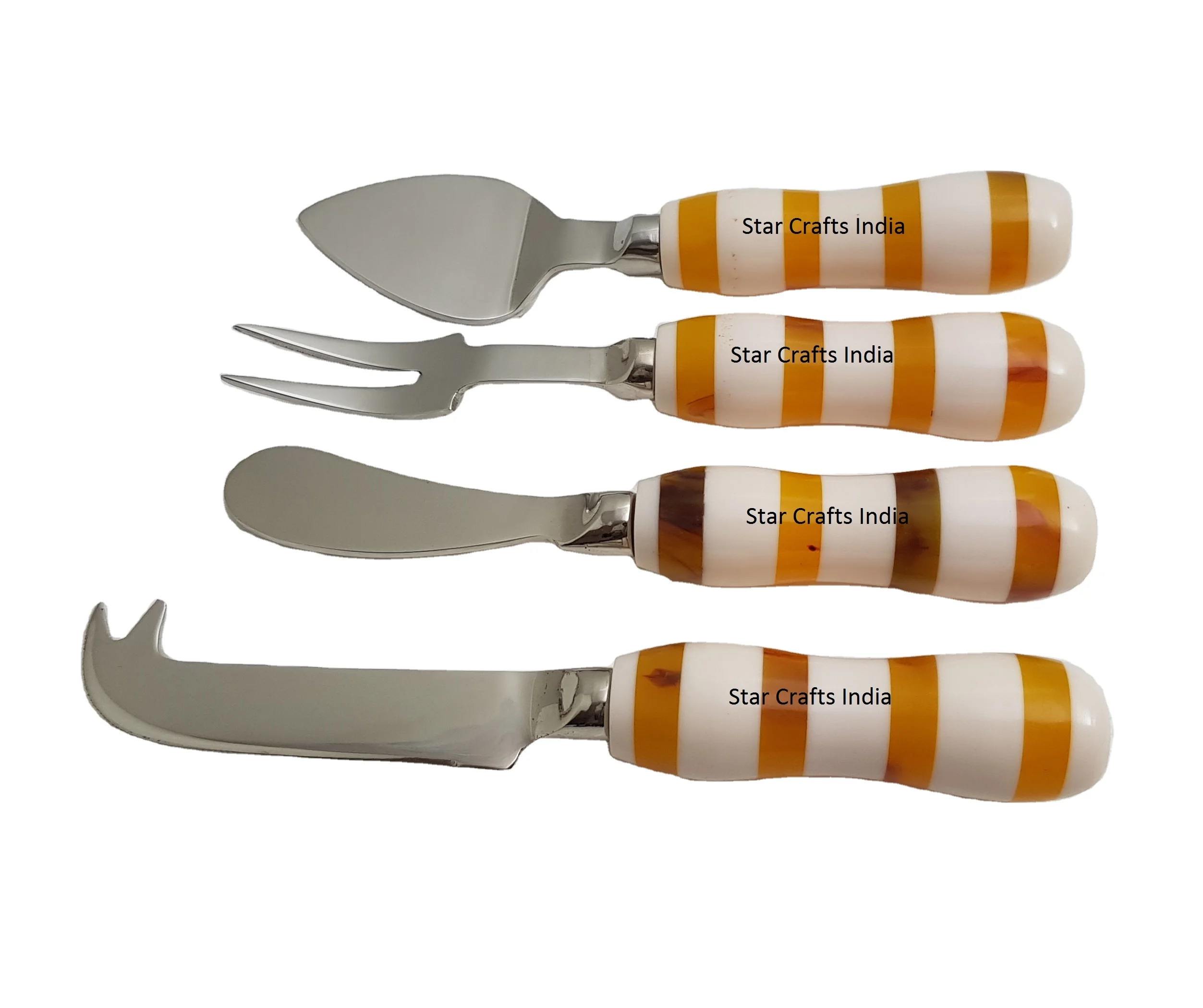 High Quality Kitchen Dotted Cheese Utensils Resin Made Creative Handle ...