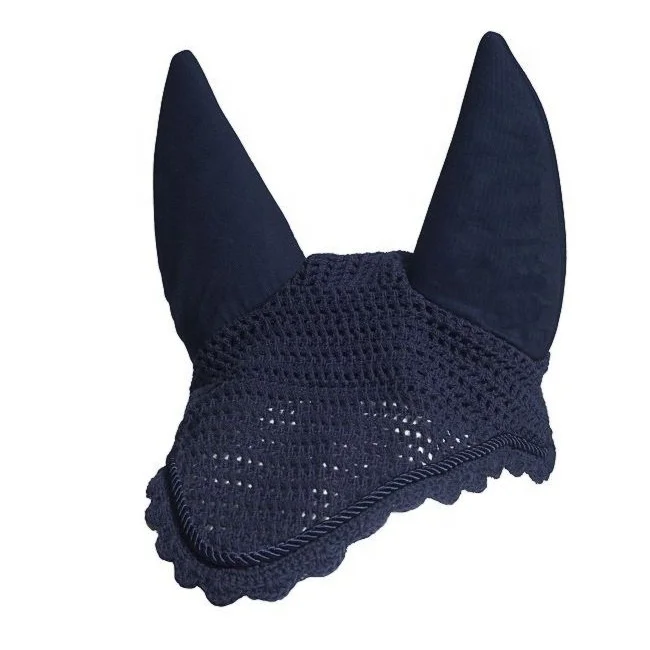 Wholesale Equestrian Horse Fly Veil Handmade Ear Bonnet in Mesh Design ...